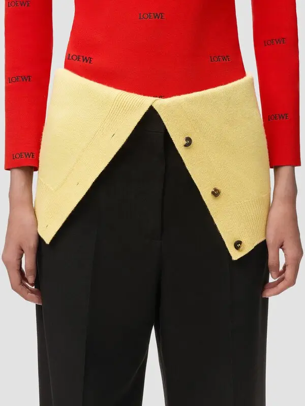 Loewe Removable Flap-waist Wool-blend Trousers