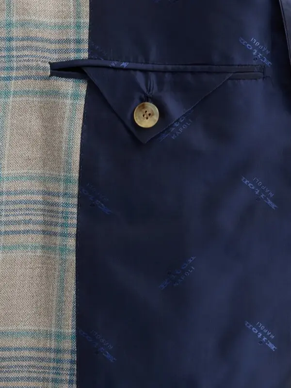 Kiton Cashmere Plaid Two-button Sport Coat
