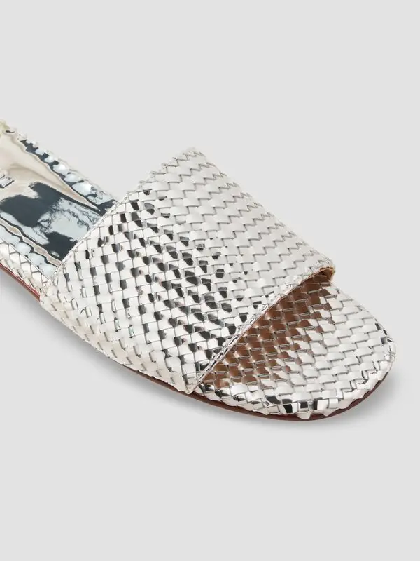 NAGHEDI St. Barths Metallic Slide Sandals