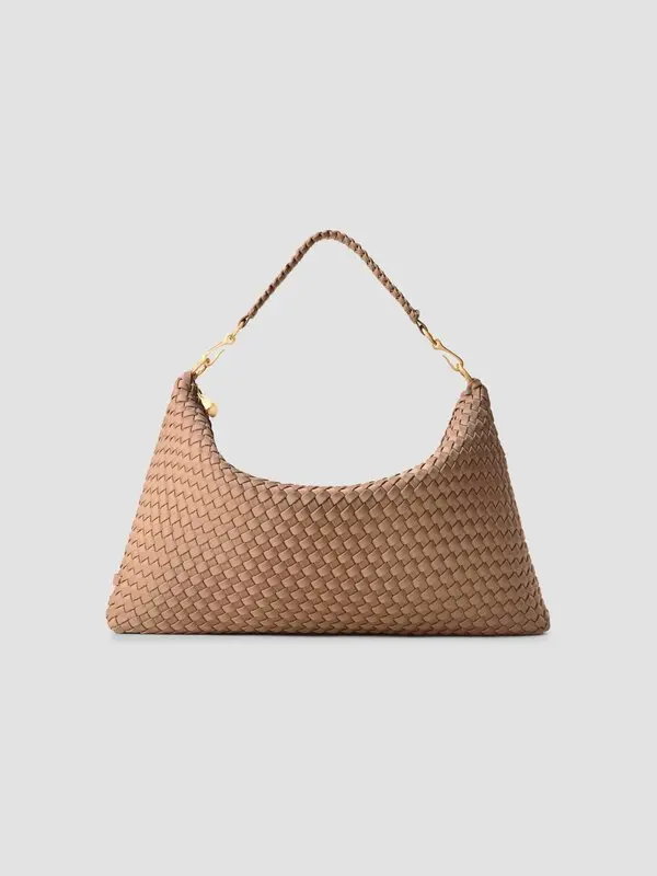 NAGHEDI Porto Medium Half-moon Shoulder Bag - Seychelles