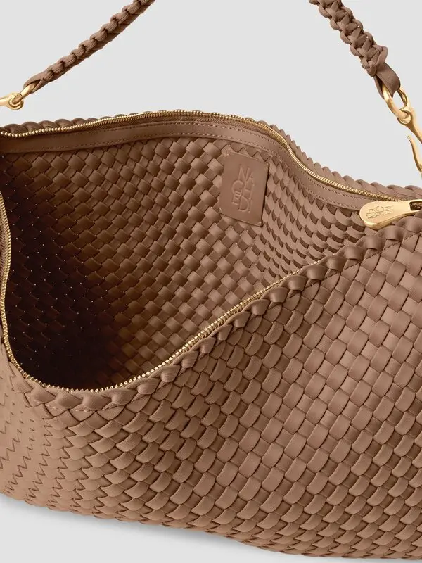 NAGHEDI Porto Medium Half-moon Shoulder Bag - Seychelles