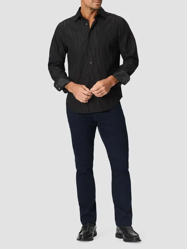 Robert Graham Wells Textured Stretch-jacquard Shirt