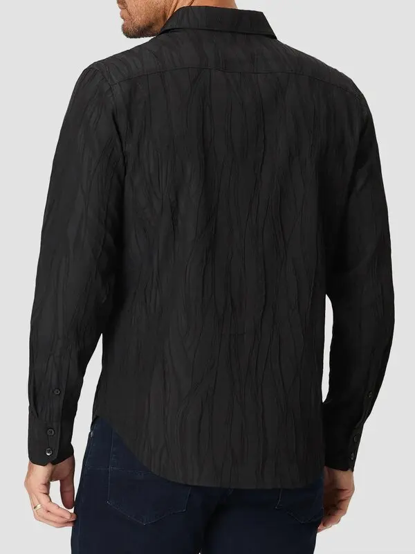 Robert Graham Wells Textured Stretch-jacquard Shirt