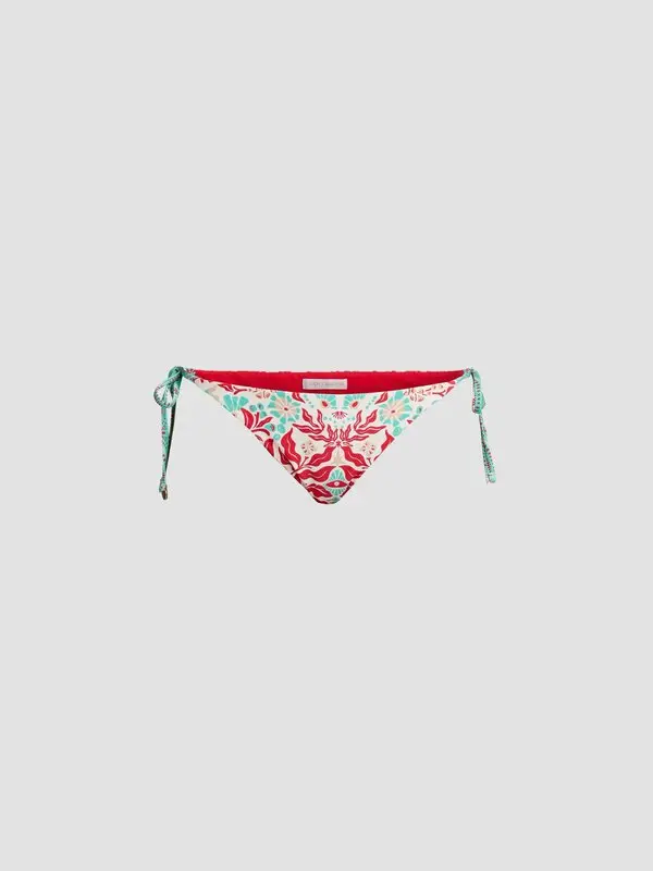 Ramy Brook Benni Printed Bikini Bottom - Flame Combo