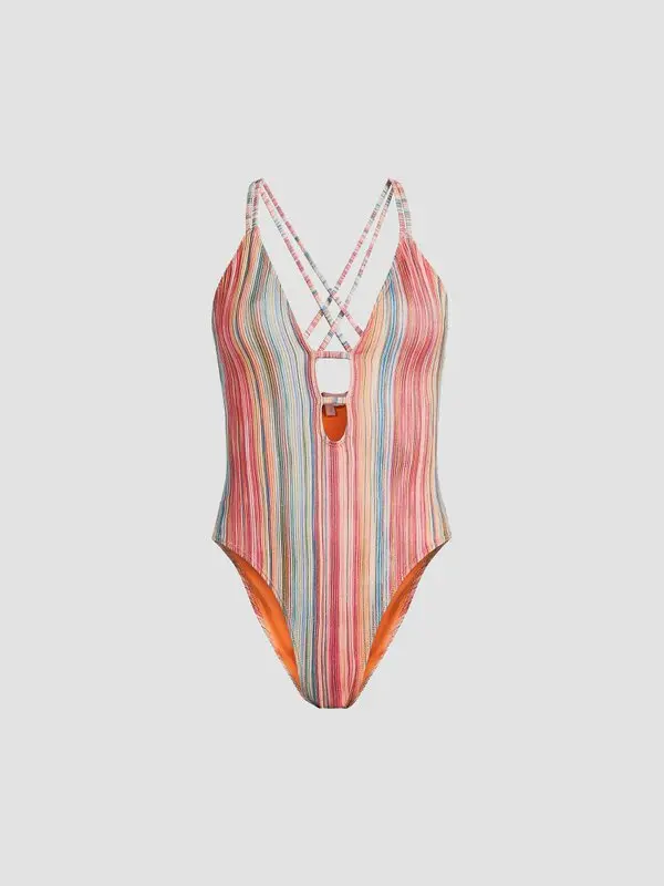 Ramy Brook Marina Striped One-piece Swimsuit