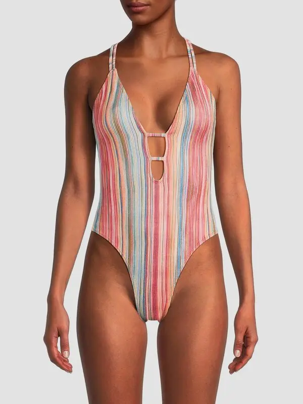 Ramy Brook Marina Striped One-piece Swimsuit