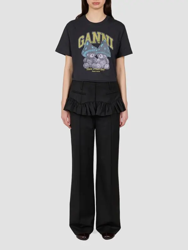 GANNI Calendered Skirt Pants