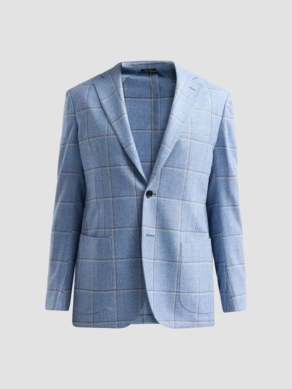SARTORIO NAPOLI Heavy Plaid Wool-cashmere Sport Coat
