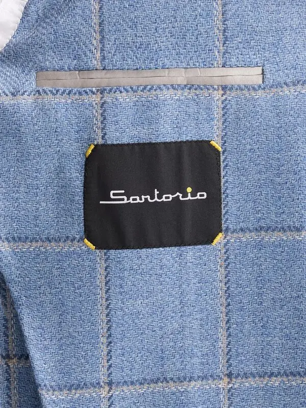 SARTORIO NAPOLI Heavy Plaid Wool-cashmere Sport Coat
