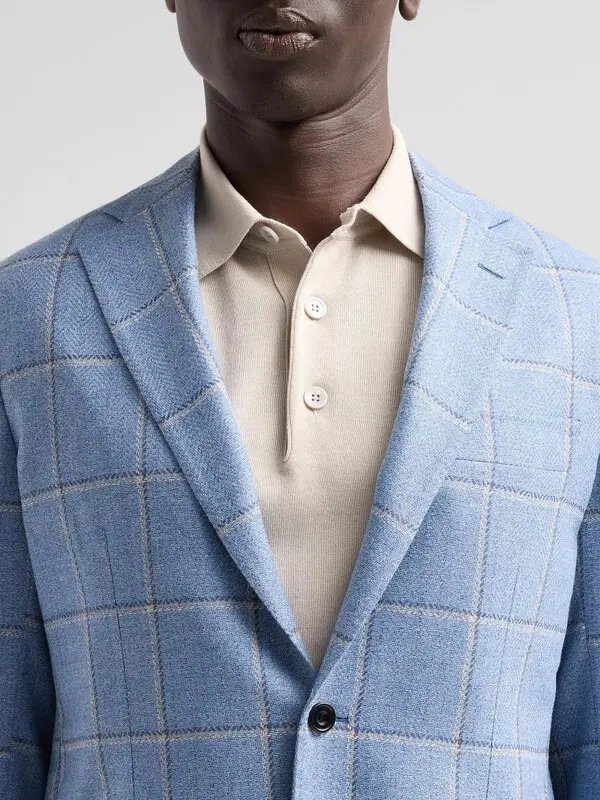 SARTORIO NAPOLI Heavy Plaid Wool-cashmere Sport Coat