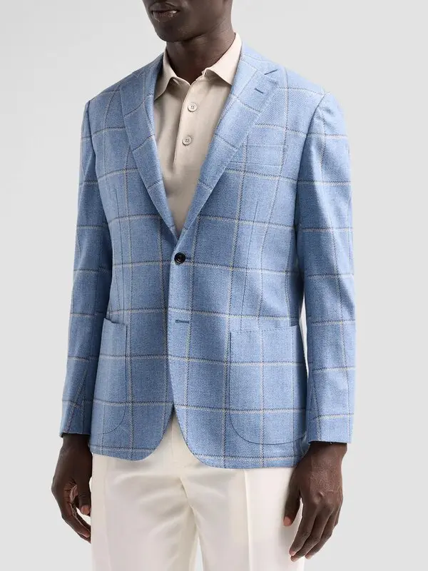 SARTORIO NAPOLI Heavy Plaid Wool-cashmere Sport Coat