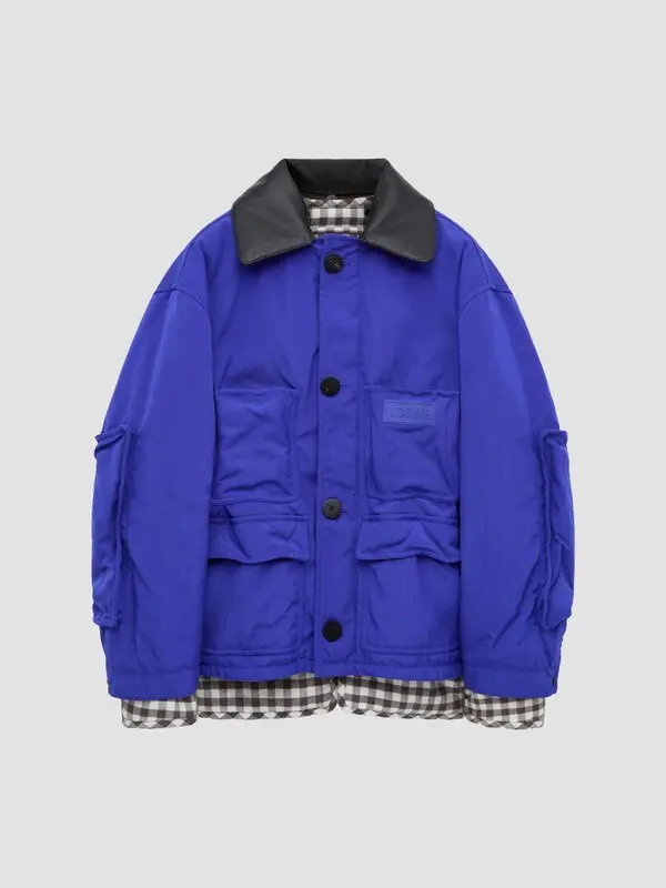 Loewe Gingham-trim Parka
