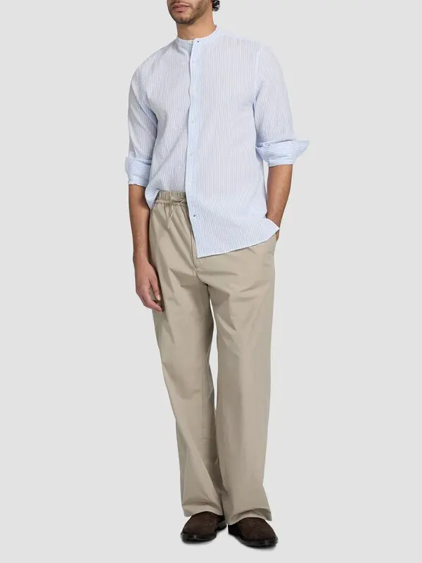 Officine Générale Nilson Cotton Poplin Drawstring Pants