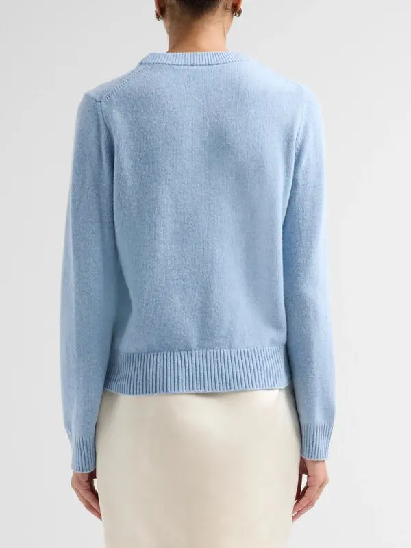 GANNI Floral Graphic Wool-blend Sweater