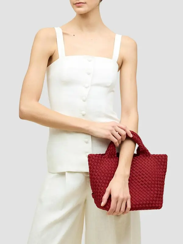 NAGHEDI St. Barths Small Tote Bag - Rosso