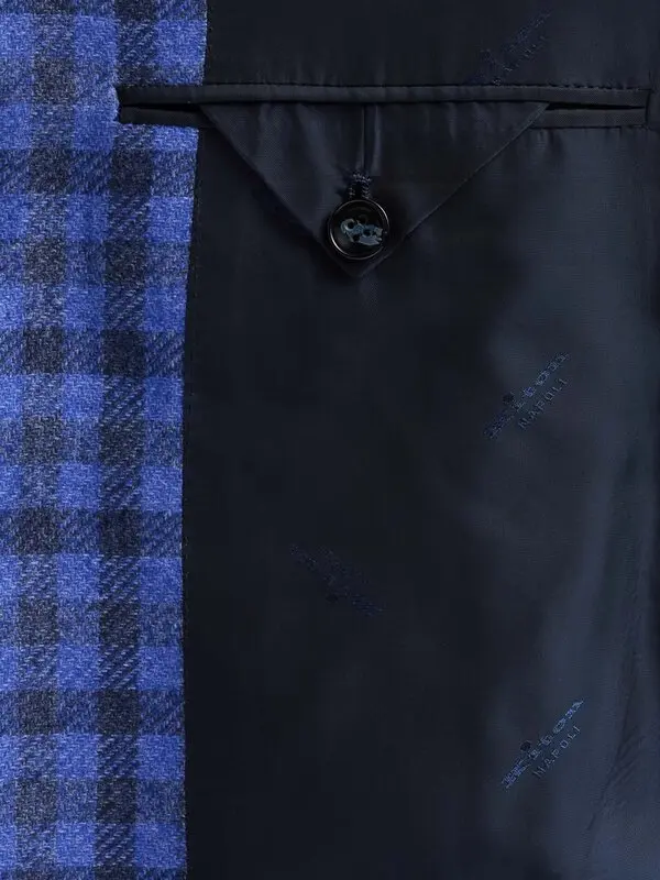 Kiton Checked Cashmere-cotton-silk Sport Coat