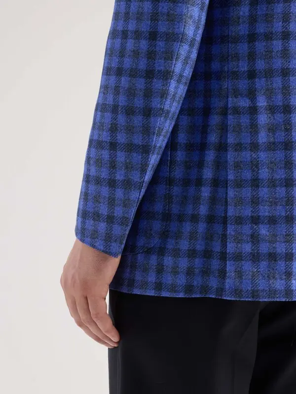 Kiton Checked Cashmere-cotton-silk Sport Coat