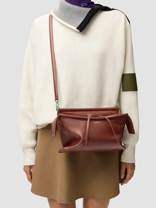 Loewe Whisker Small Leather Shoulder Bag - Cognac