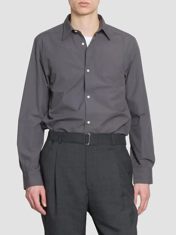 Officine Générale Soft Collar Cotton Button-front Shirt
