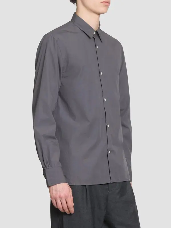 Officine Générale Soft Collar Cotton Button-front Shirt