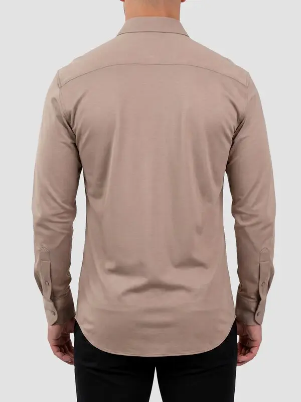 MACEOO Einstein Stretch Shirt - Brown