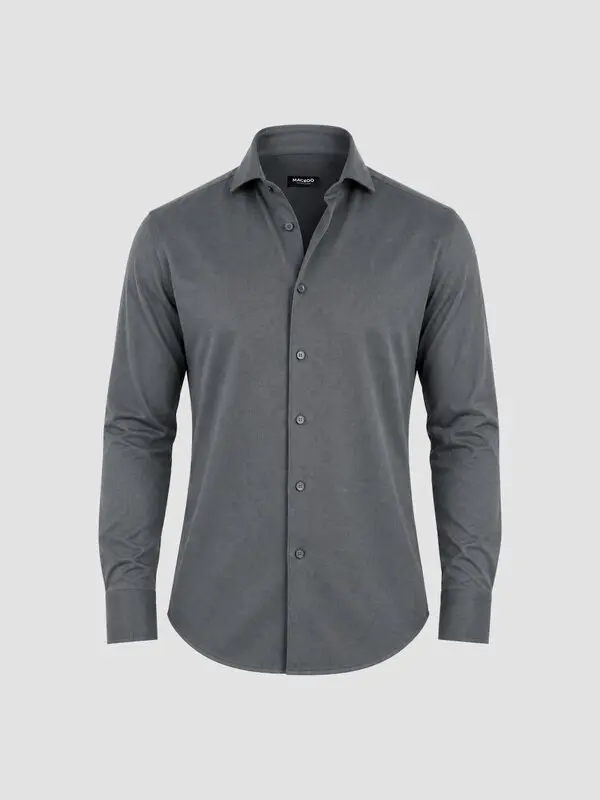MACEOO Einstein Stretch Shirt - Grey