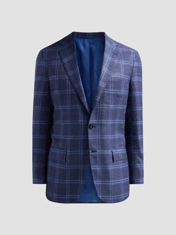 Kiton Cashmere Plaid Single-breasted Sport Coat