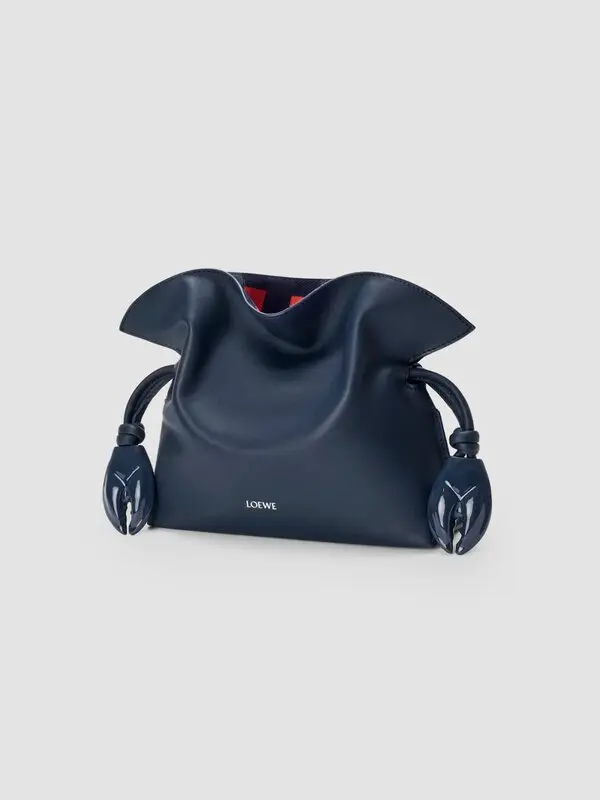 Loewe X Cosima Von Bonin Flaco Mini Check-intarsia & Leather Clutch