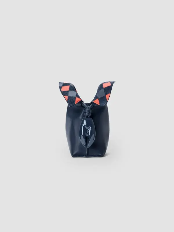 Loewe X Cosima Von Bonin Flaco Mini Check-intarsia & Leather Clutch