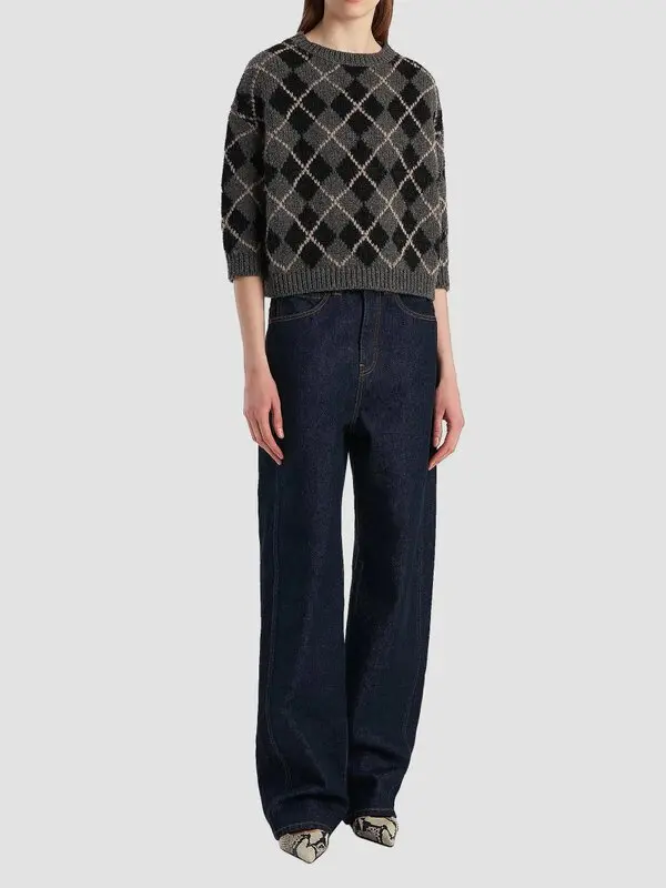 Khaite Bonnie Mid-rise Wide-leg Jeans