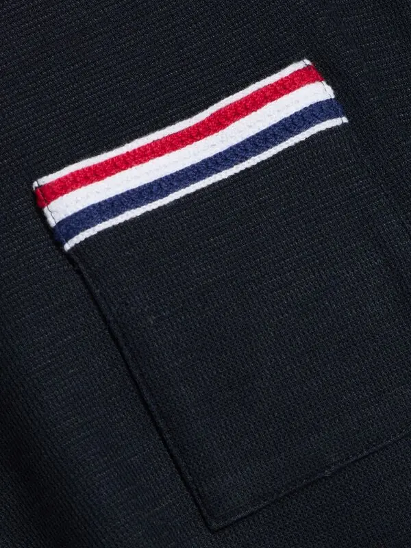 Thom Browne Rwb-embroidered Textured Crewneck T-shirt