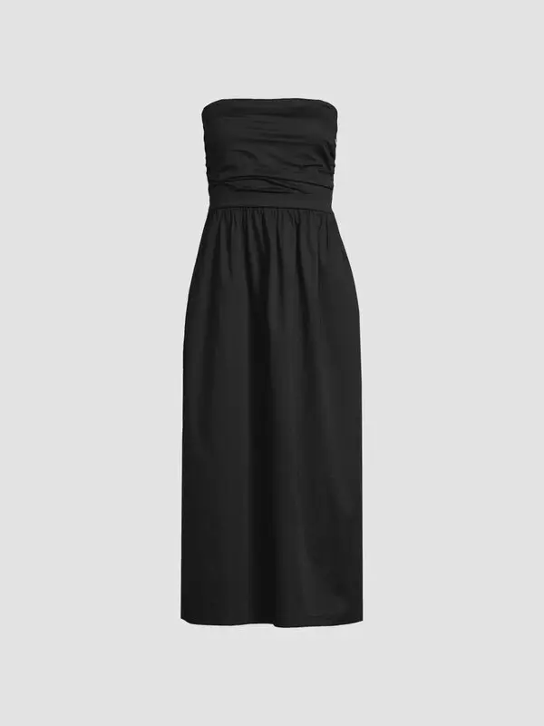 CAPSULE 121 The Wave Strapless Dress - Black
