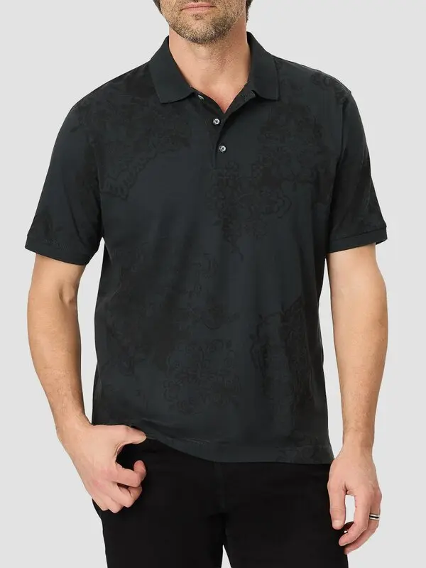 Robert Graham Linford Cotton Knit Polo Shirt
