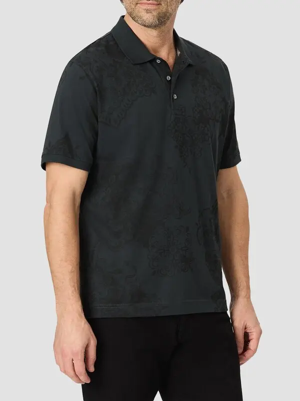 Robert Graham Linford Cotton Knit Polo Shirt