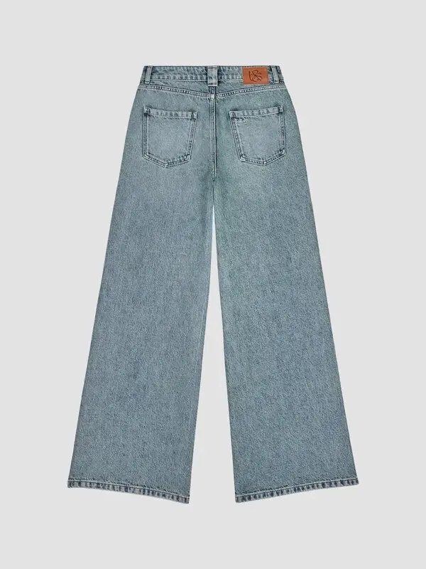 Ba&sh Mellou High-rise Wide-leg Jeans - Blue