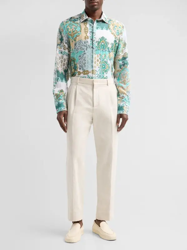 Robert Graham Fairbank Embellished Long-sleeve Shirt