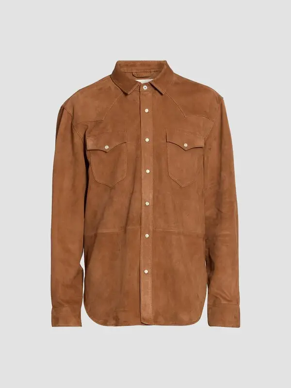 Officine Générale Marshall Suede Shirt Jacket