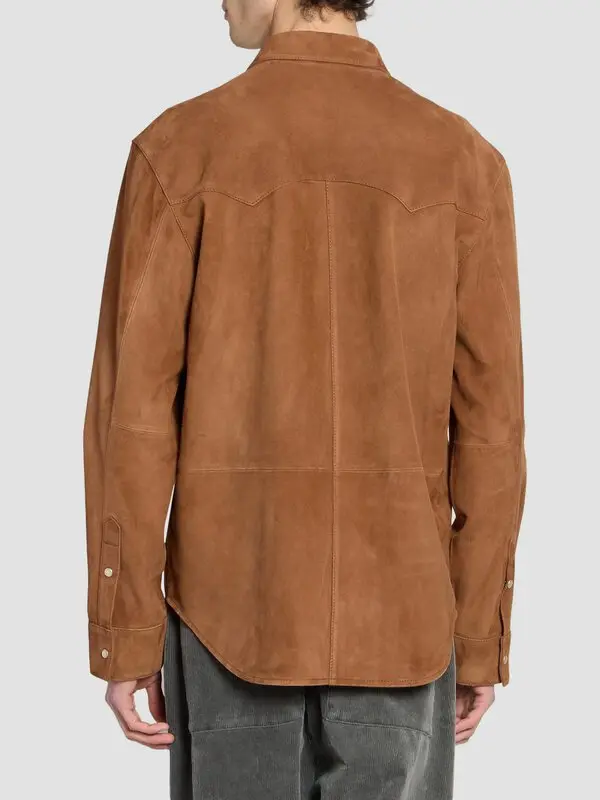 Officine Générale Marshall Suede Shirt Jacket