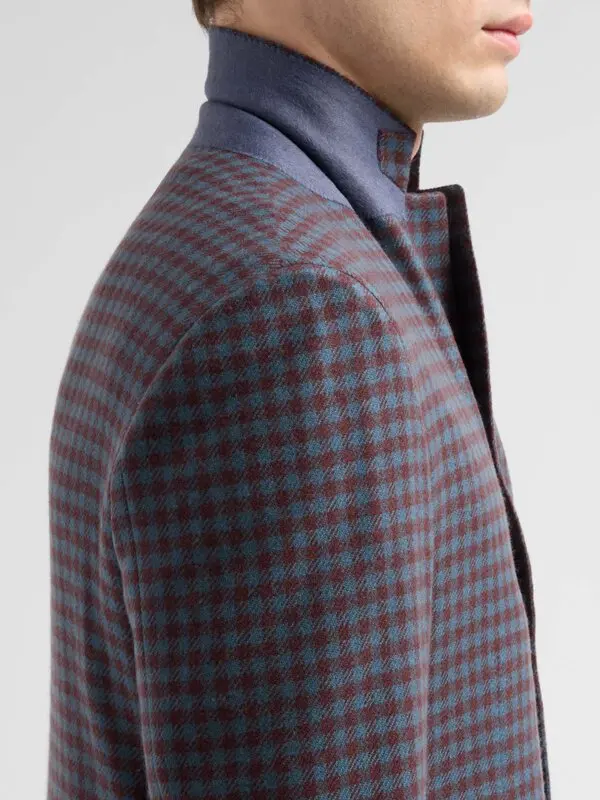 Kiton Checked Cashmere Sport Coat