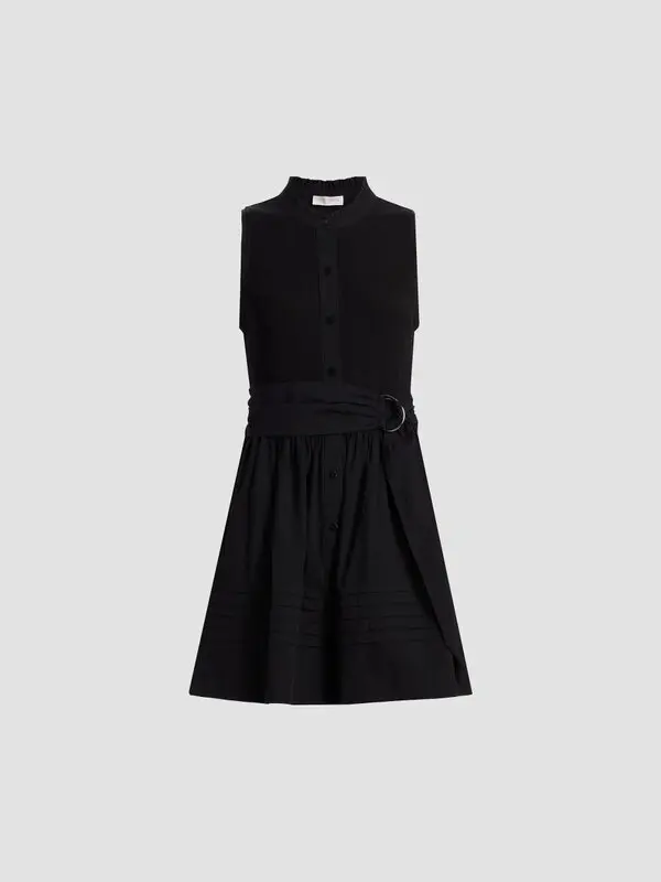 Ramy Brook Orla Cotton-blend Belted Minidress
