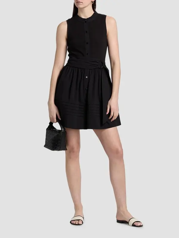 Ramy Brook Orla Cotton-blend Belted Minidress