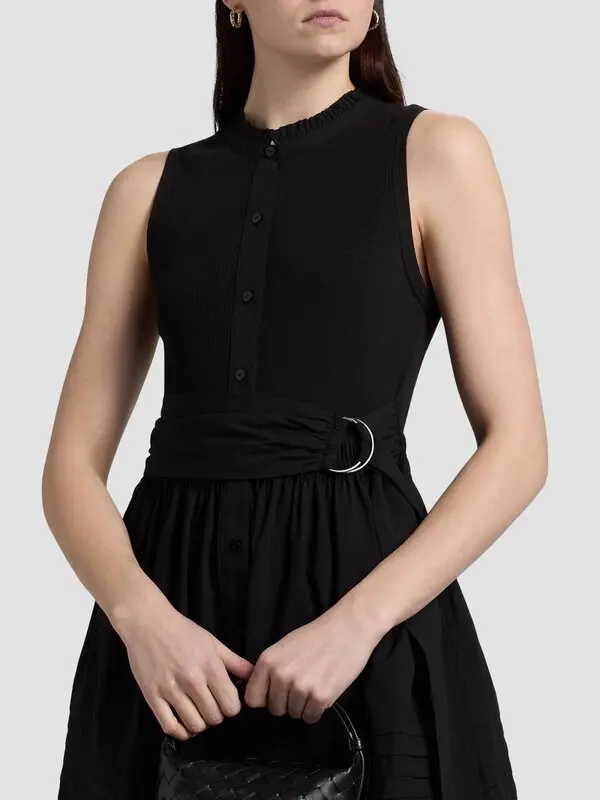 Ramy Brook Orla Cotton-blend Belted Minidress