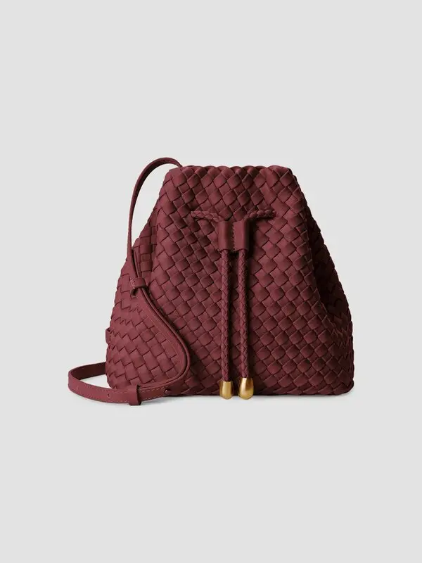 NAGHEDI Gramercy Bucket Bag - Bordeaux