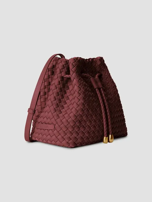 NAGHEDI Gramercy Bucket Bag - Bordeaux