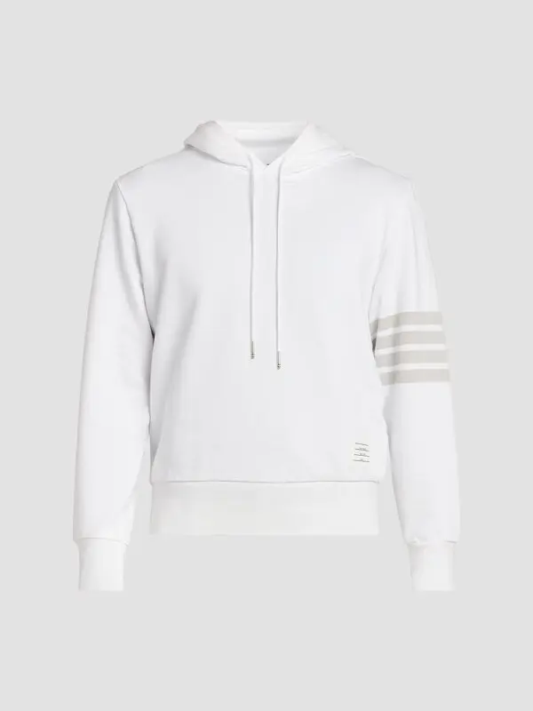 Thom Browne 4 Bar Overdyed Loopback Cotton Hoodie