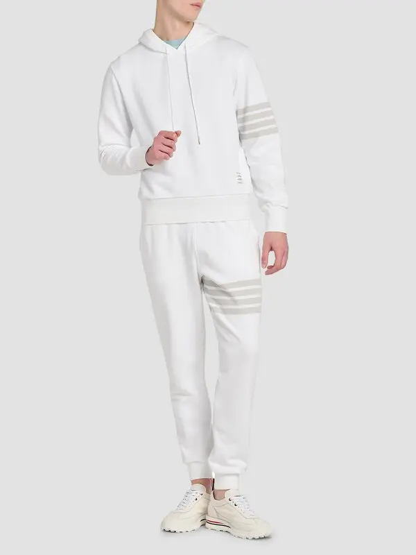Thom Browne 4 Bar Overdyed Loopback Cotton Hoodie