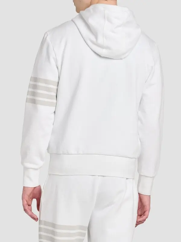 Thom Browne 4 Bar Overdyed Loopback Cotton Hoodie