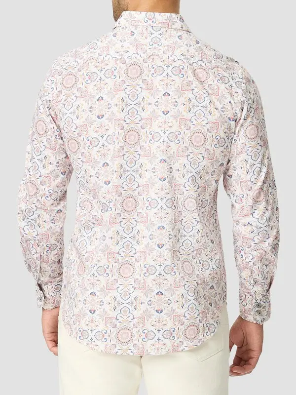 Robert Graham Fairview Floral Stretch-cotton Button-front Shirt