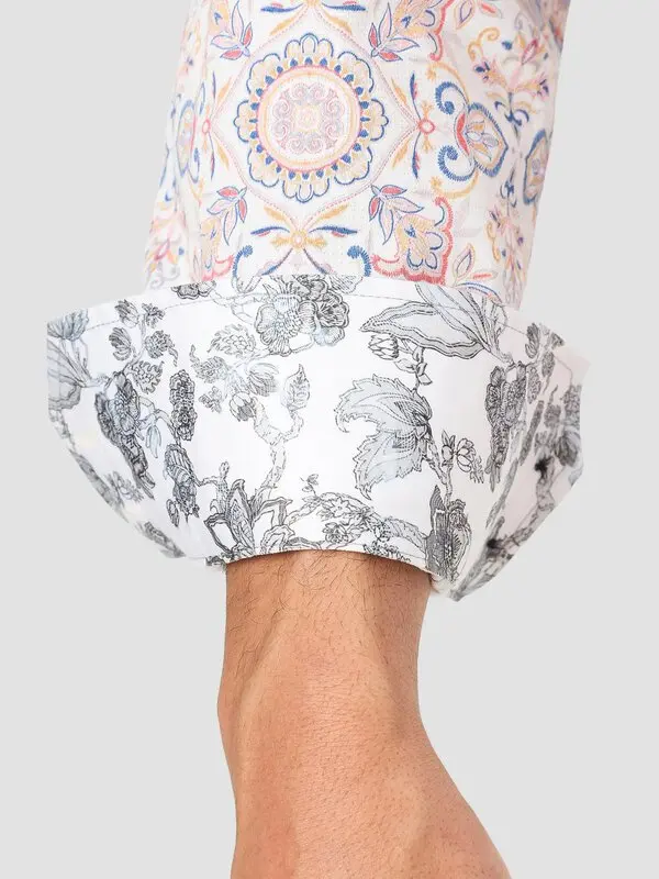 Robert Graham Fairview Floral Stretch-cotton Button-front Shirt