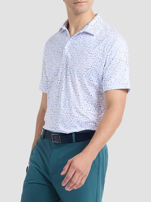 Robert Graham Baybridge Dot-print Polo Shirt